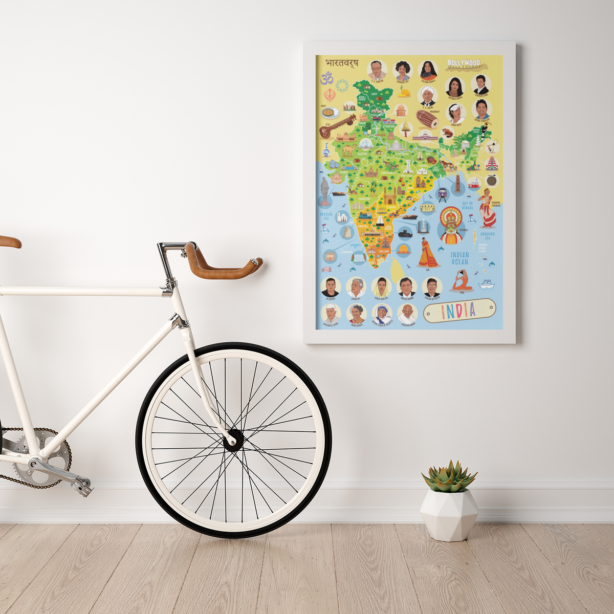 India Map Poster (A3) – Very Puzzled