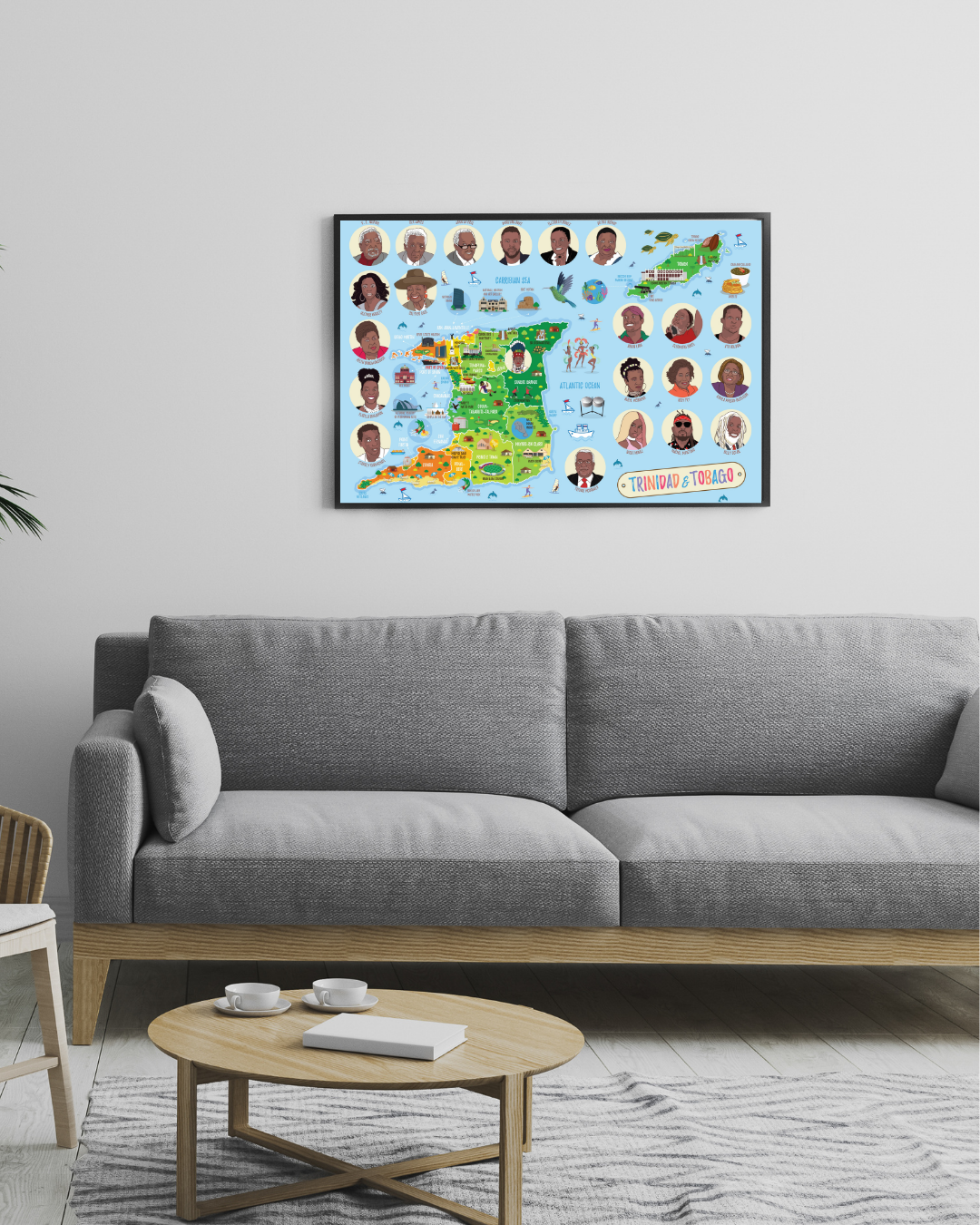 Trinidad and Tobago Map Poster – Very Puzzled