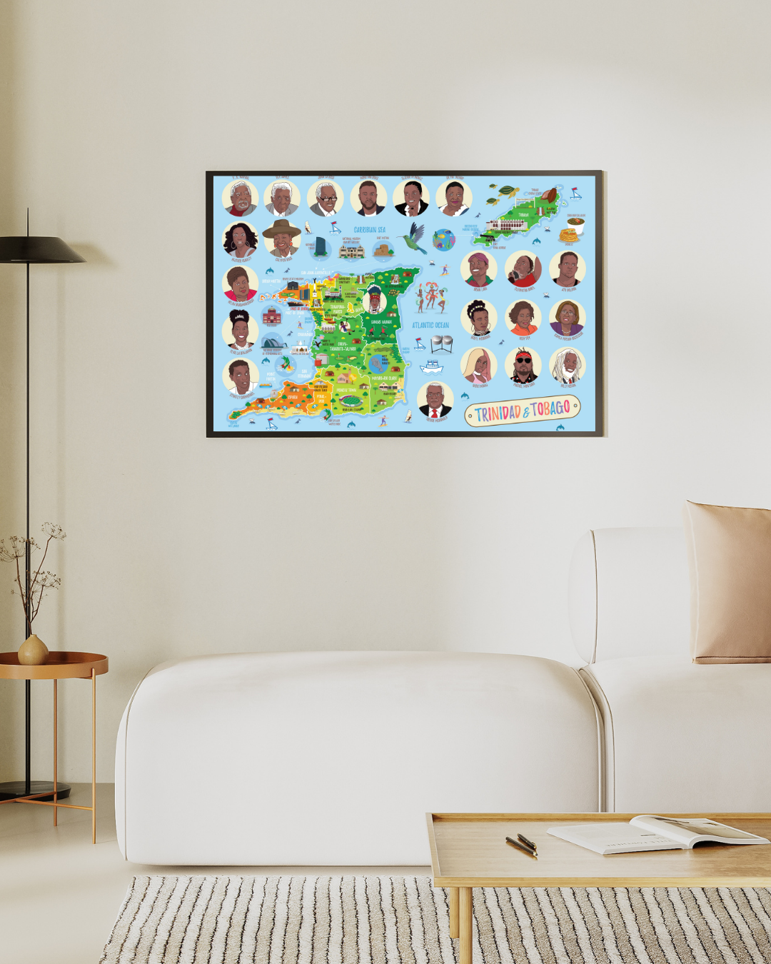 Trinidad and Tobago Map Poster – Very Puzzled