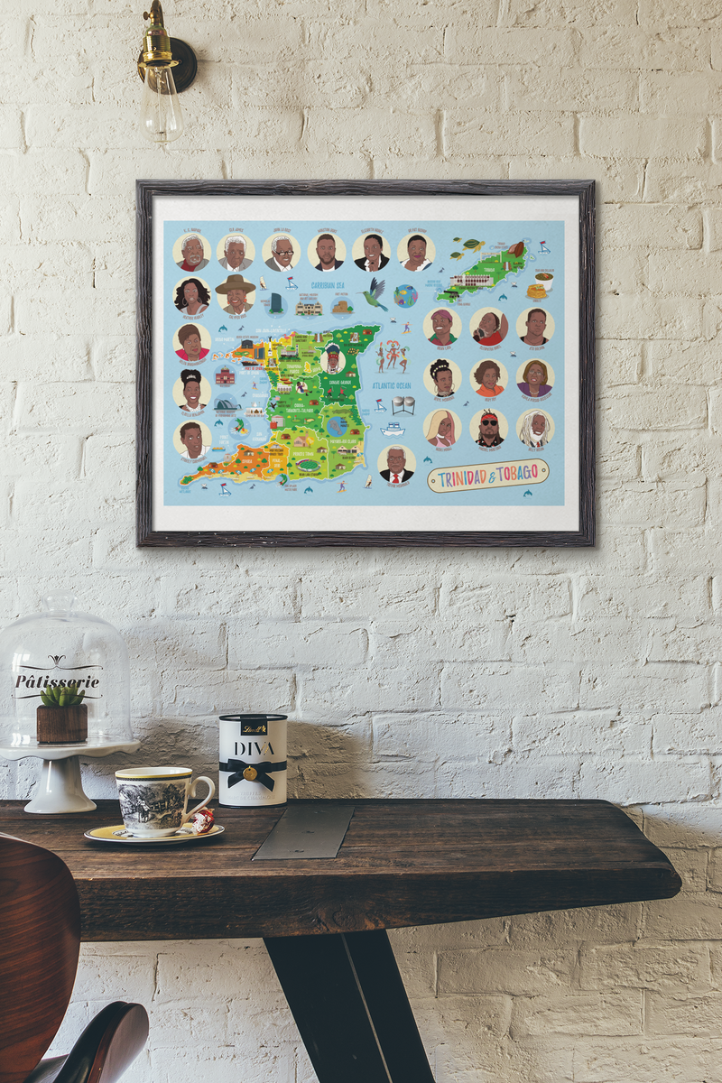 Trinidad and Tobago Map Poster – Very Puzzled